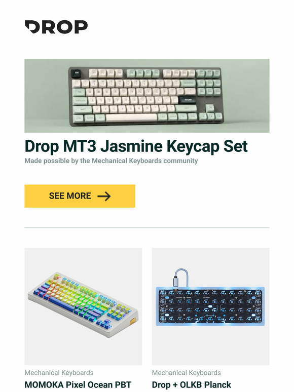 Massdrop: Drop MT3 Jasmine Keycap Set, MOMOKA Pixel Ocean PBT Keycap ... Massdrop: Drop MT3 Jasmine Keycap Set, MOMOKA Pixel Ocean PBT Keycap ...