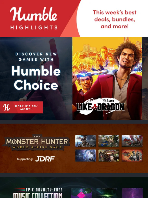 Humble Bundle: This week at Humble: Monster Hunter World & Rise Saga ...
