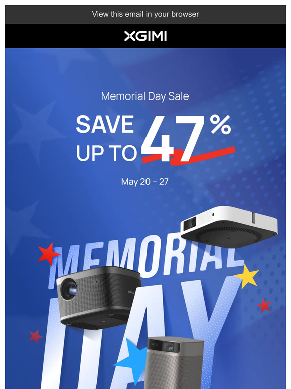 XGIMI: Honor & save: Memorial Day projector discounts! | Milled