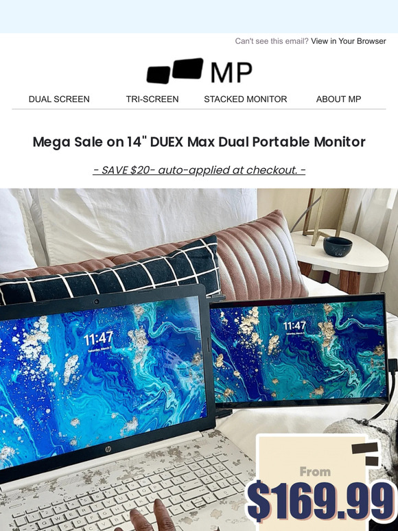 Mobile Pixels: 🚀 Mega Savings on DUEX Max dual portable monitor! | Milled