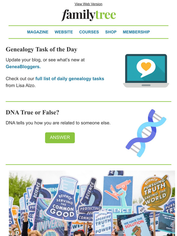 Family Tree Magazine: DNA True or False? DNA tells you how you are ...