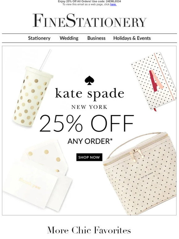 FineStationery: Elegant Designs from Kate Spade New York | Milled