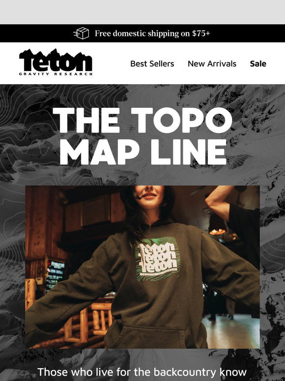 Teton Gravity Research: Topo Map Graphics for Epic Terrain Lovers | Milled