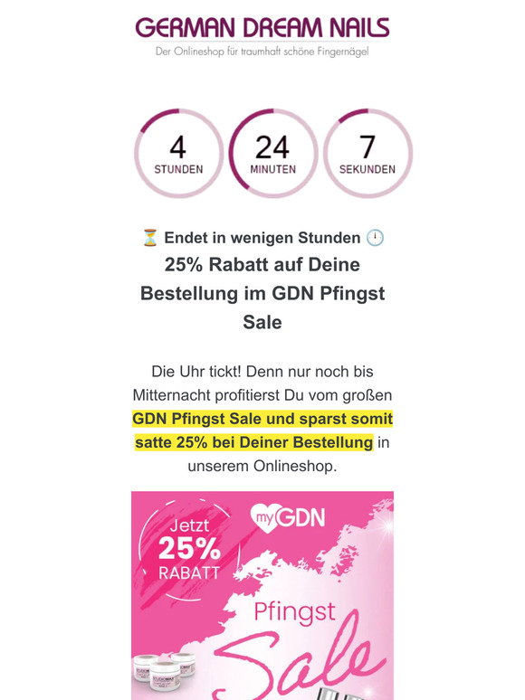 German Dream Nails: 🛒 Nur noch wenige Stunden 25% Rabatt sichern 💅 | Milled