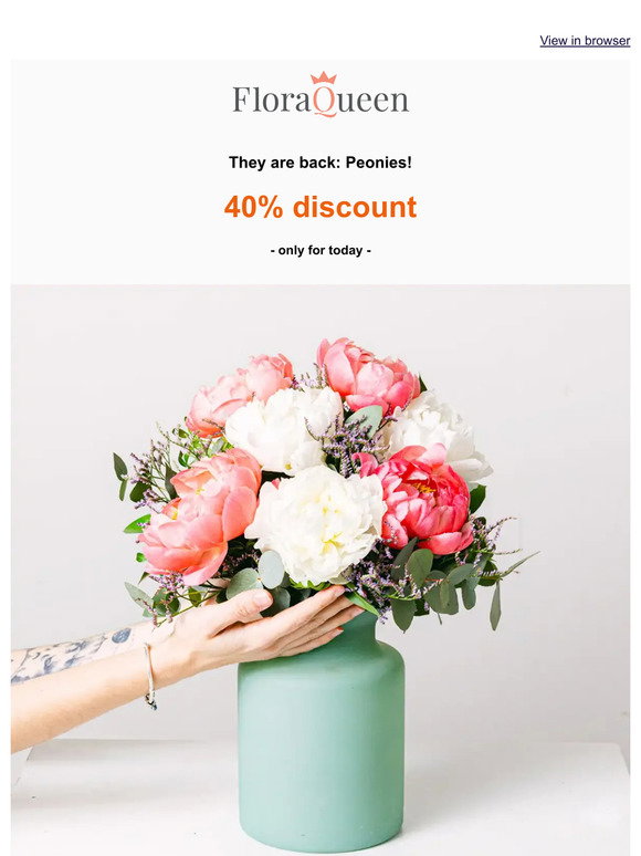 FloraQueen: 💘 Exclusive bouquets of PEONIES for you! | Milled