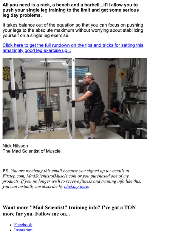 FitStep: Make your own Bulgarian Split Squat "machine"... (crazy good ...