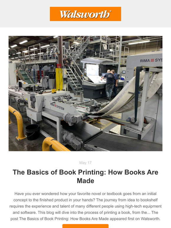 Walsworth Publishing: Walsworth | The Basics of Book Printing: How Books Are | Milled