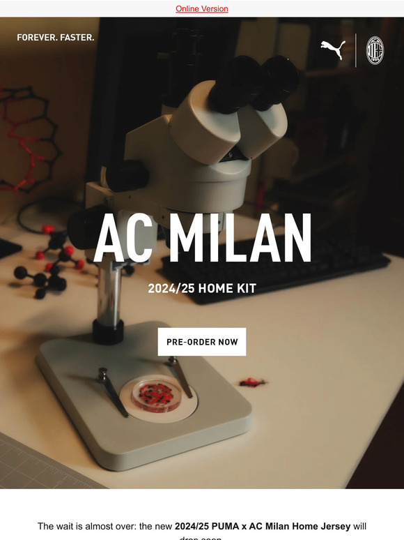 AC Milan: PUMA x AC Milan 24/25 Home Kit: Pre-order Now! | Milled