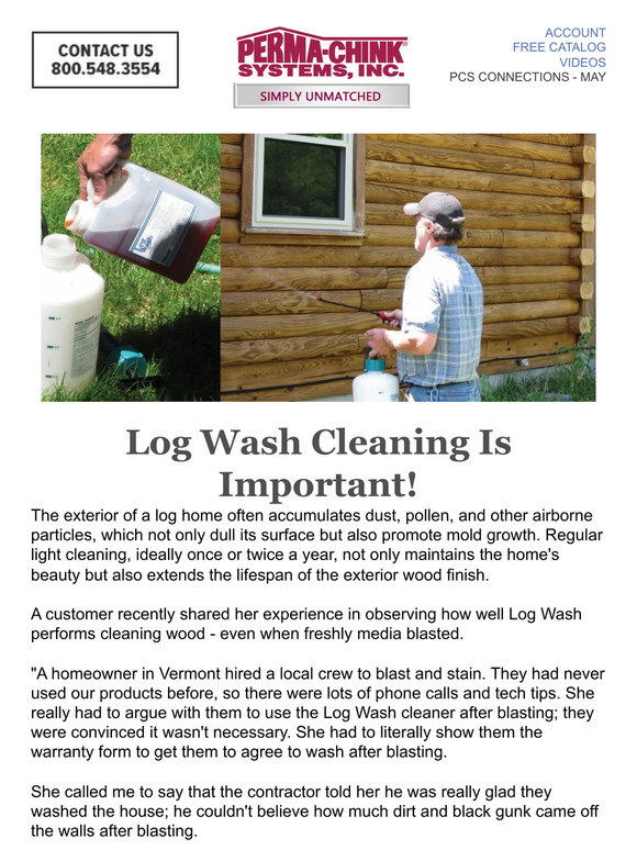 Perma-Chink Systems: SAVE 10% NOW TO CLEAN YOUR WOOD HOME, DECK ...