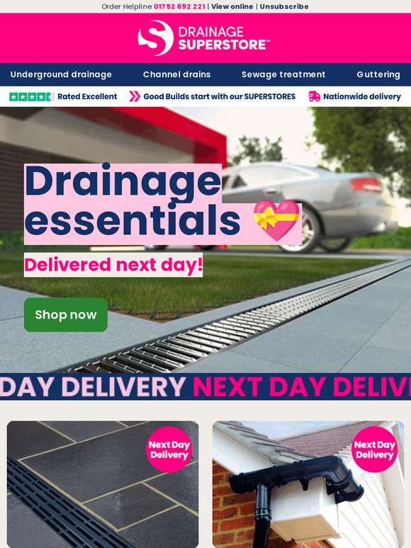 Drainage Superstore: Your drainage essentials 💌 | Milled