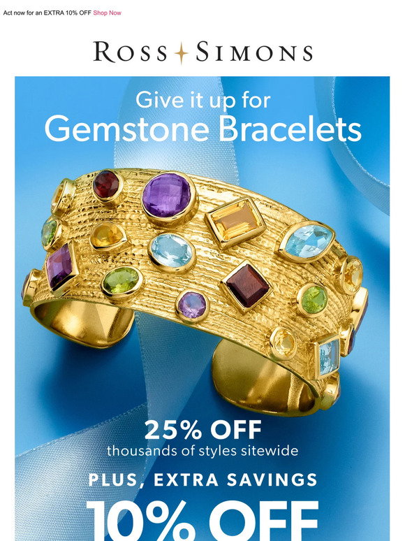 Ross-Simons: Gemstone bracelets are taking the spotlight 👏 Treat ...