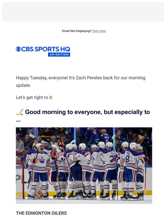 CBS Sports: Oilers hold on, advance to conference finals | What does a ...