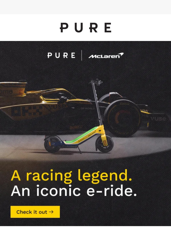 Pure Scooters: Pure x McLaren: Coming Soon! | Milled