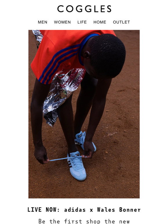 Coggles: LIVE NOW: adidas x Wales Bonner | Milled
