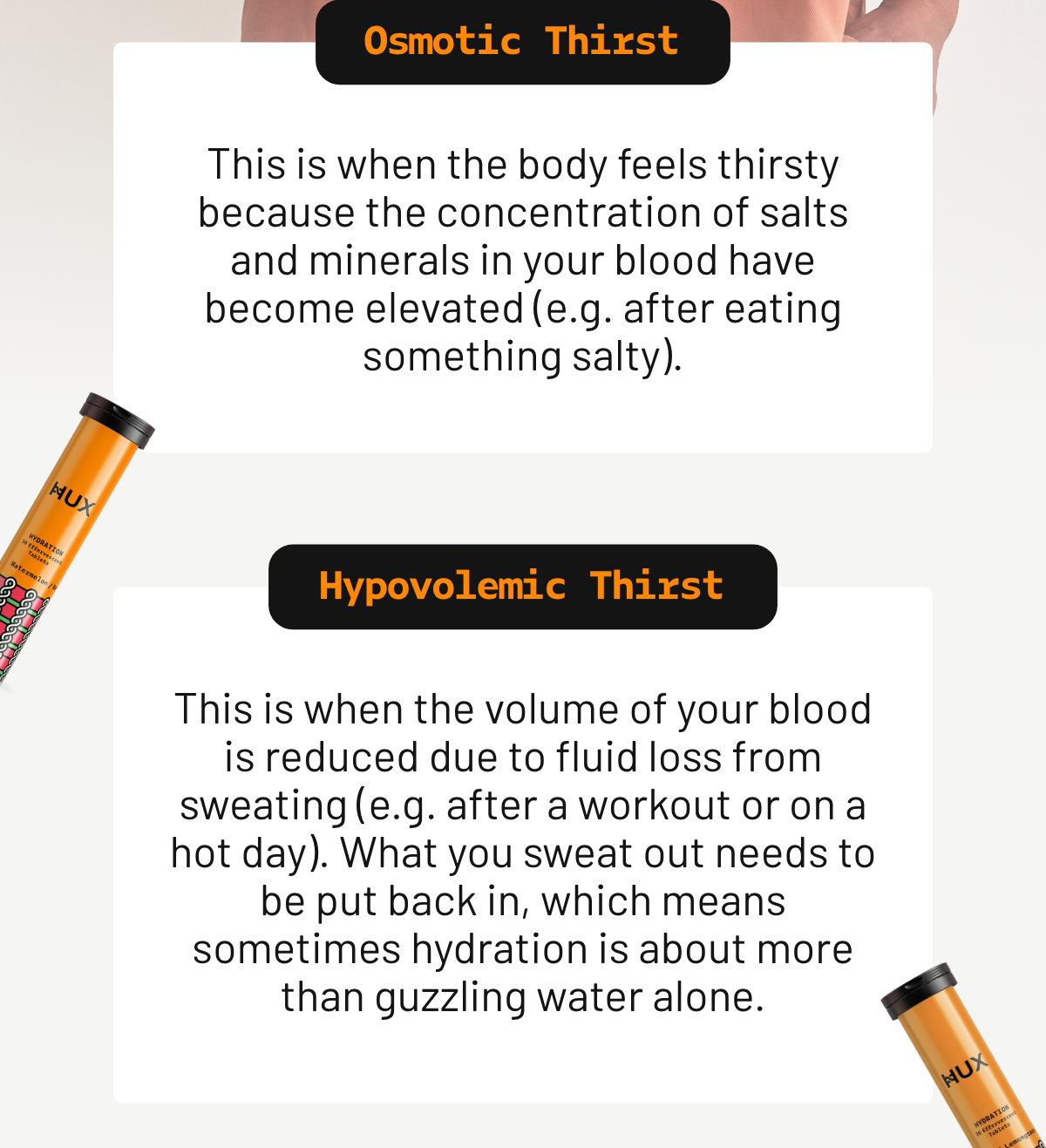 HUX: Did you know there are two types of thirst? 💦 | Milled