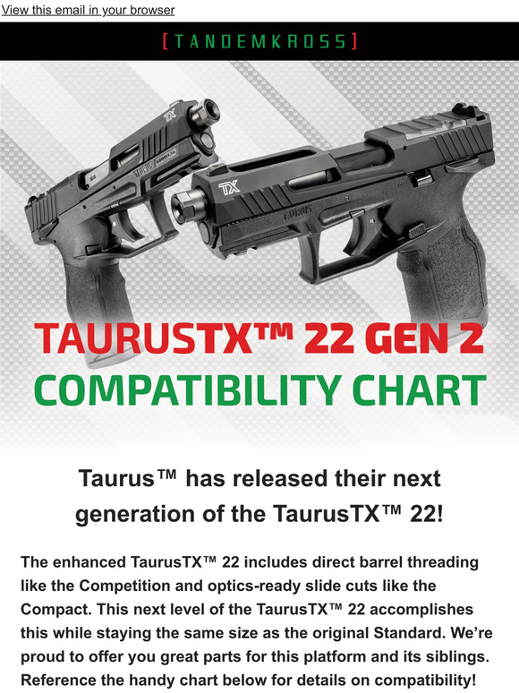 Tandemkross: Have You Seen the Next Generation of TaurusTX™ 22? | Milled