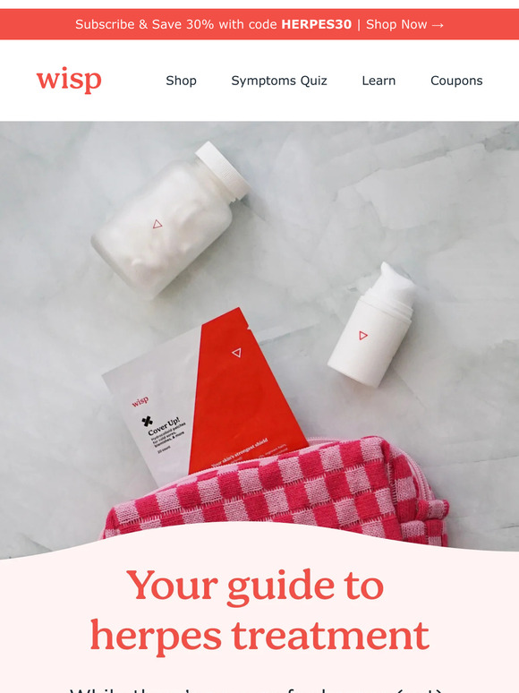 Wisp: A guide to herpes prevention & treatment → | Milled