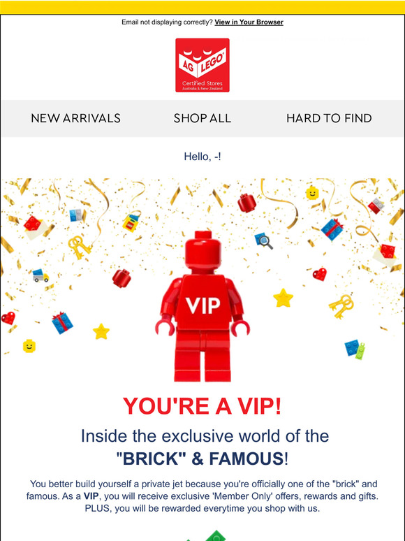 Lego: You’re a VIP! | Milled