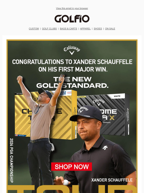 Golfio.com: Congrats🏆, Xander's first Major championship! | Milled