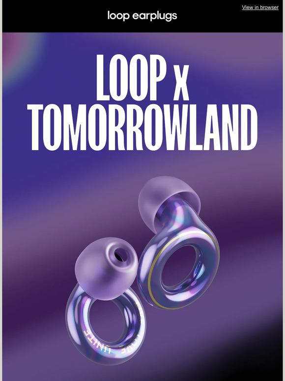 Loop: NEW IN: Loop x Tomorrowland earplugs | Milled