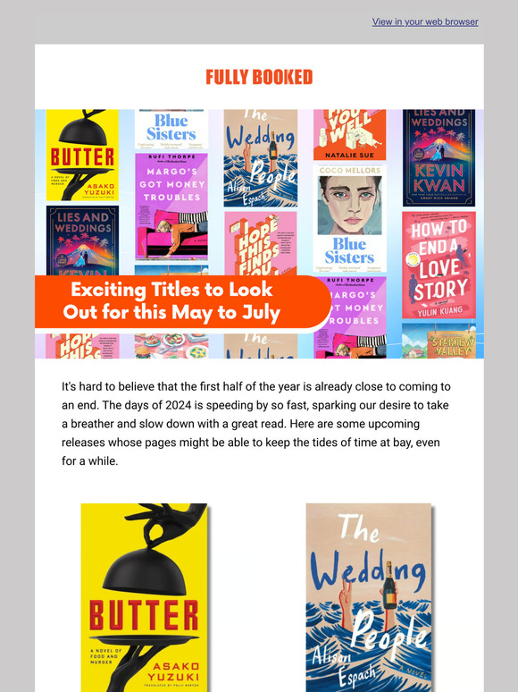 Fully Booked: Exciting Titles Hitting the Shelves This May to July | Milled