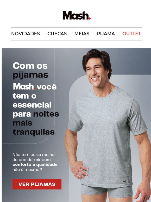 Mash: Conforto na hora de dormir com os pijamas Mash! 👕💤 | Milled