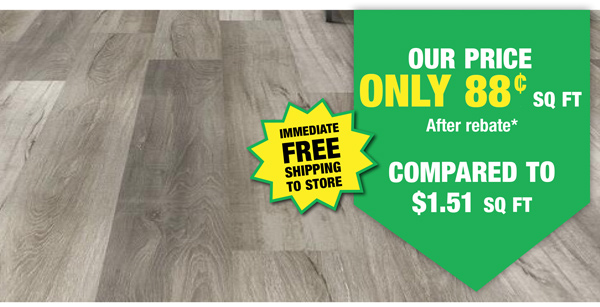 Menards: Mounthill Luxury Vinyl Plank Flooring ONLY 88¢ Per sq. ft ...