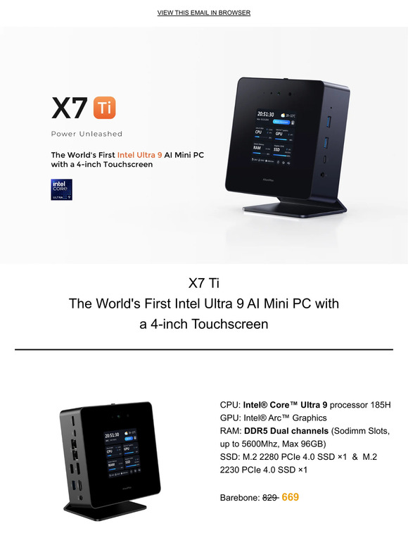 BESSTAR TECH LIMITED: Minisforum x AtomMan X7 Ti🎉MINI PC with ...