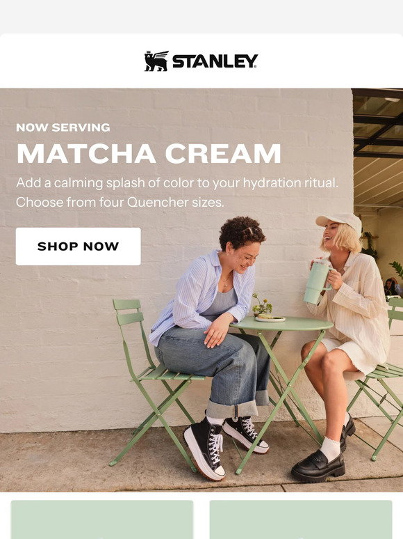 Stanley: Matcha Cream Quenchers Are Here | Milled