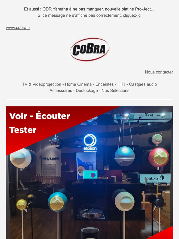 Cobra Electronics: Découvrez notre nouvel espace Elipson Planet | Milled