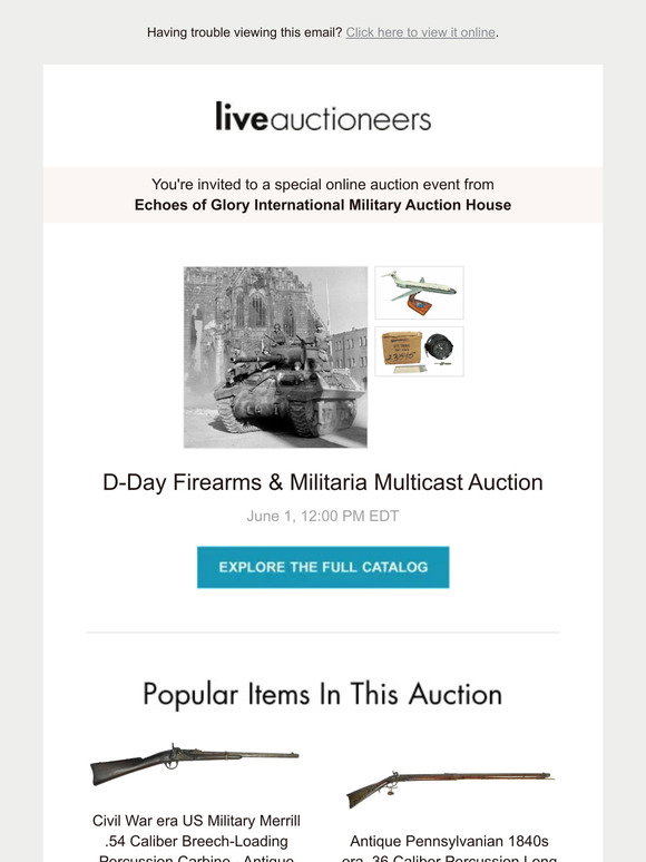 LiveAuctioneers: Echoes of Glory International Military Auction House ...