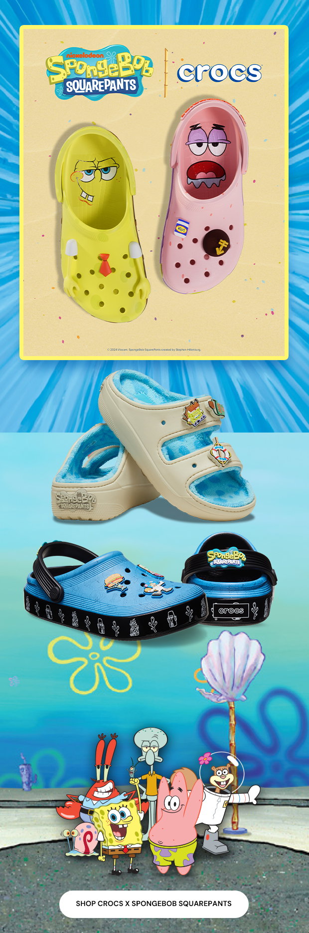 Tilly's: Crocs x SpongeBob collection is here! | Milled