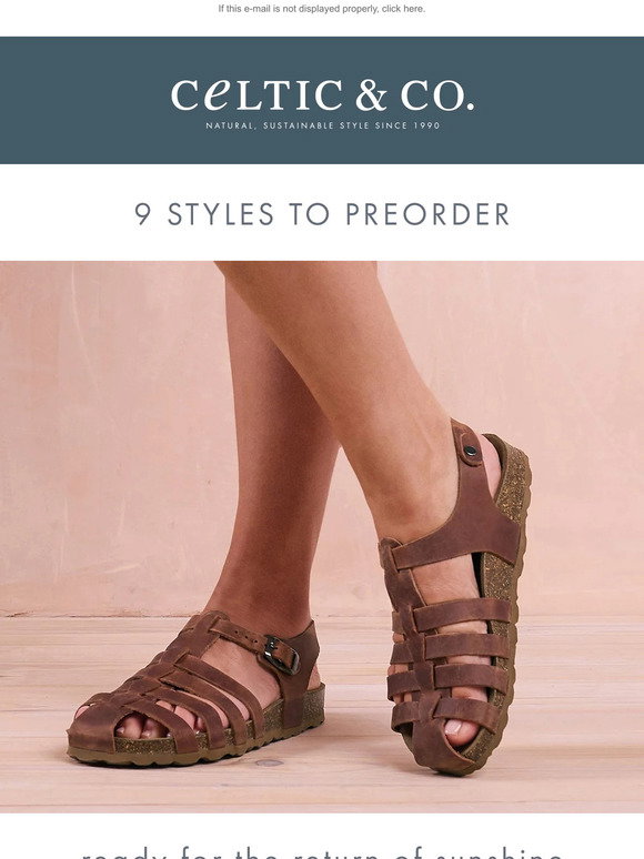 Celtic & Co: Clogs & Sandals to preorder | Milled