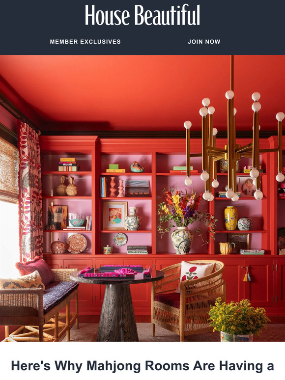 House Beautiful: Here's Why Mahjong Rooms Are Having a Moment | Milled