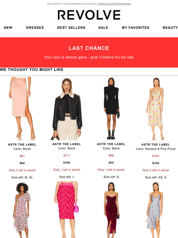 REVOLVE Email Newsletters: Shop Sales, Discounts, and Coupon Codes