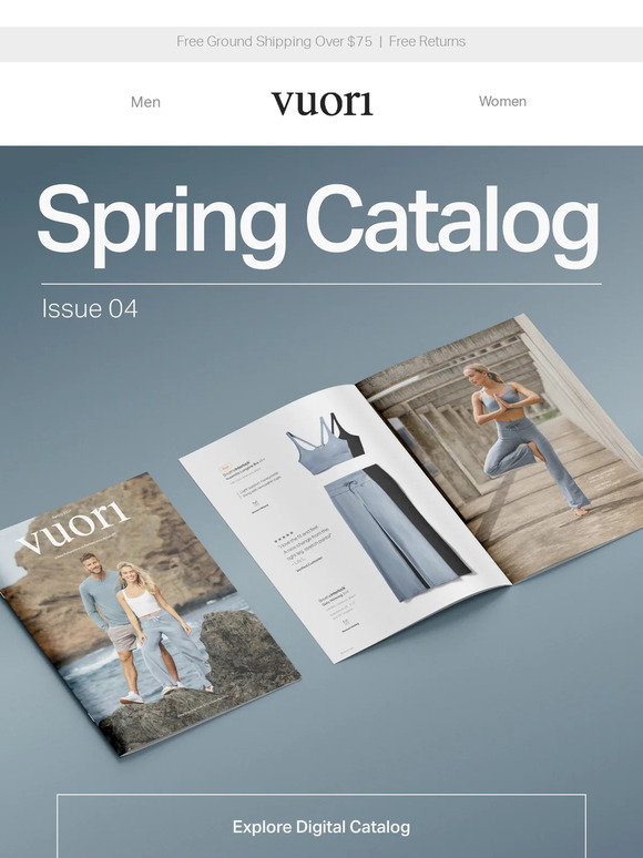 Vuori: Shop our spring digital catalog | Milled