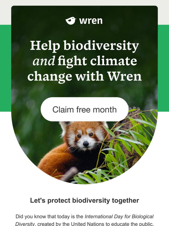 Wren: This International Day for Biological Diversity, support planet ...