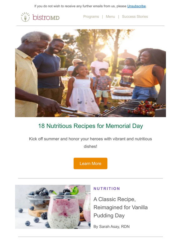 bistroMD: 18 Memorable & Nutritious Recipes for Memorial Day | Milled