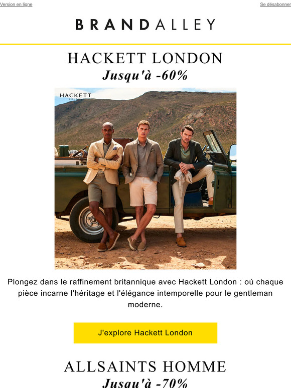 BrandAlley: Le meilleur de la mode anglaise avec Hackett London ...