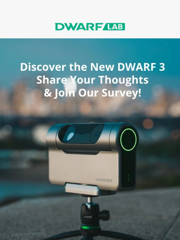 DWARF LAB: 🔥 Meet DWARF 3 & Join Our Survey | Milled