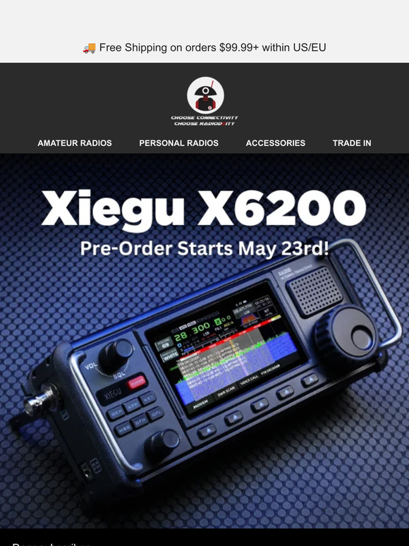 Radioddity: Xiegu X6200 HF Transceiver Comes Tomorrow! | Milled
