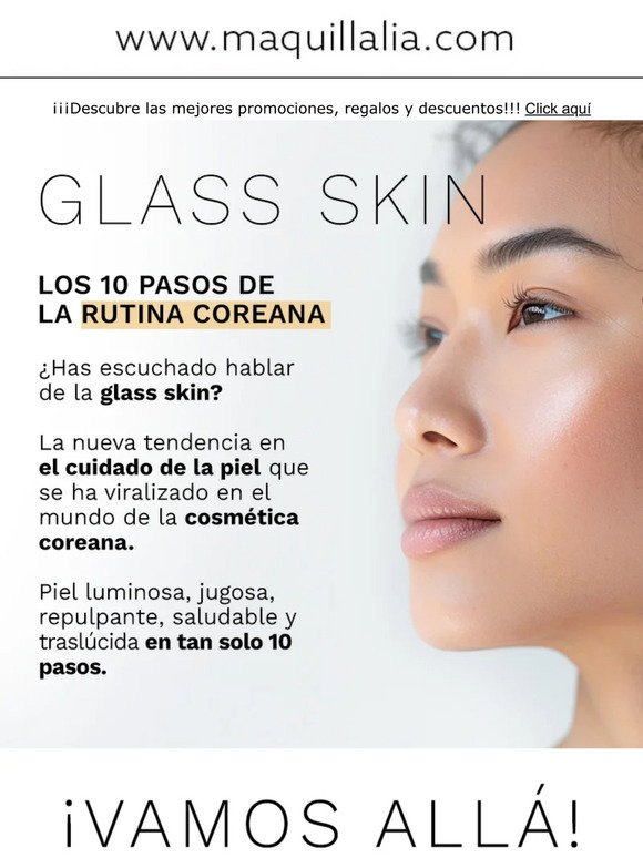 Maquillalia: Glass Skin 🤩 Los 10 pasos de la rutina coreana | Milled