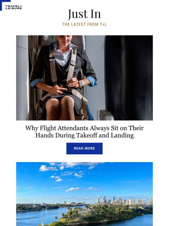 Travel + Leisure: Why Flight Attendants Always Sit on Their Hands ...