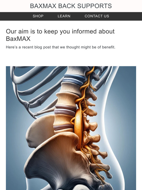 BaxMAX: Relieving Herniated Disc Pain with the BaxMAX Back Brace | Milled