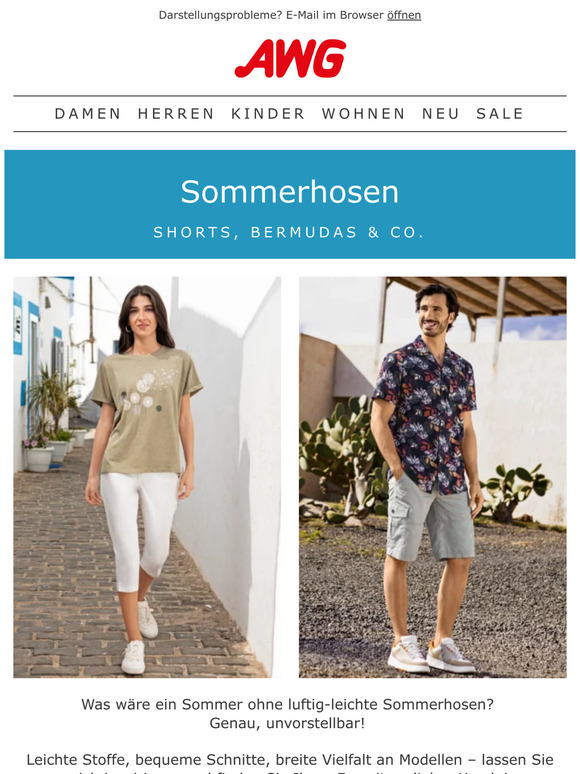 AWG Mode: ☀️ Sommerhosen: Shorts, Bermudas & Caprihosen | Milled
