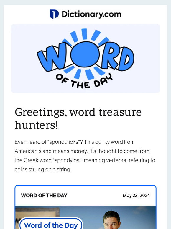 Dictionary.com: Get Rich in Vocabulary with “Spondulicks” | Milled