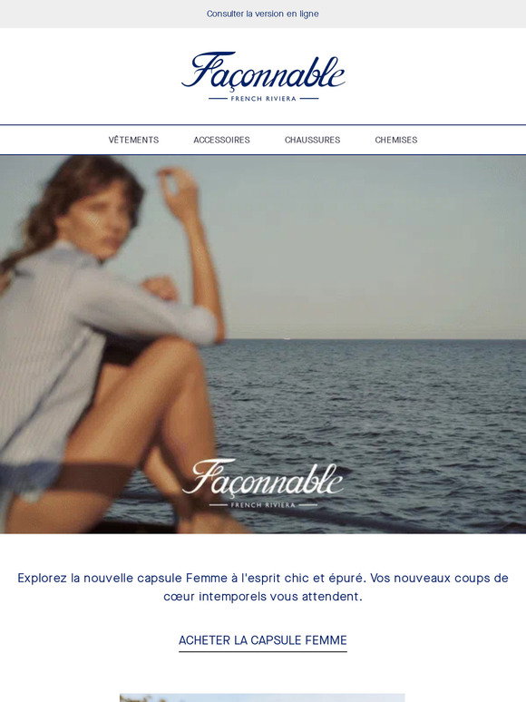 Façonnable: Collection capsule pour Femme | Milled