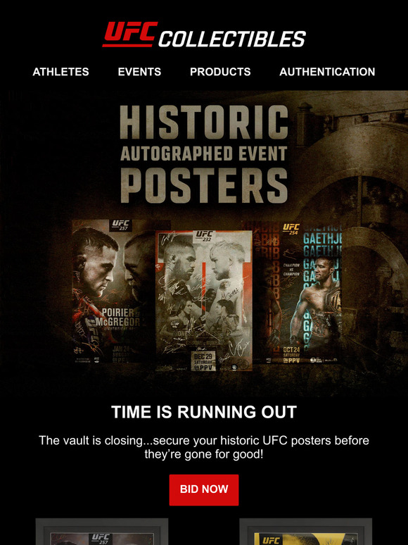 UFC Collectibles UK - Memento: CLOSING SOON | Historic UFC Posters From ...