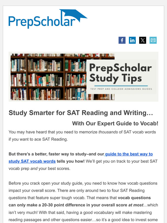PrepScholar: The BEST SAT Vocab Tips EVER | Milled
