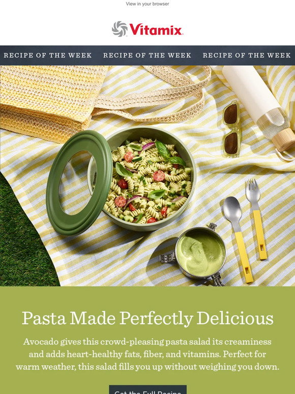 Vitamix: Step by Step: Creamy Avocado Pasta Salad | Milled